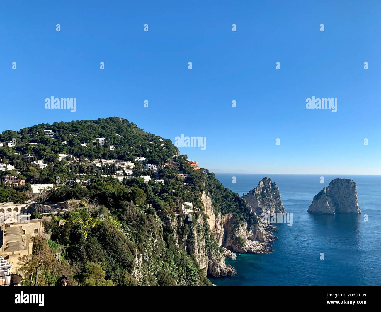 Coastal rocks boat capri island hi-res stock photography and images - Alamy