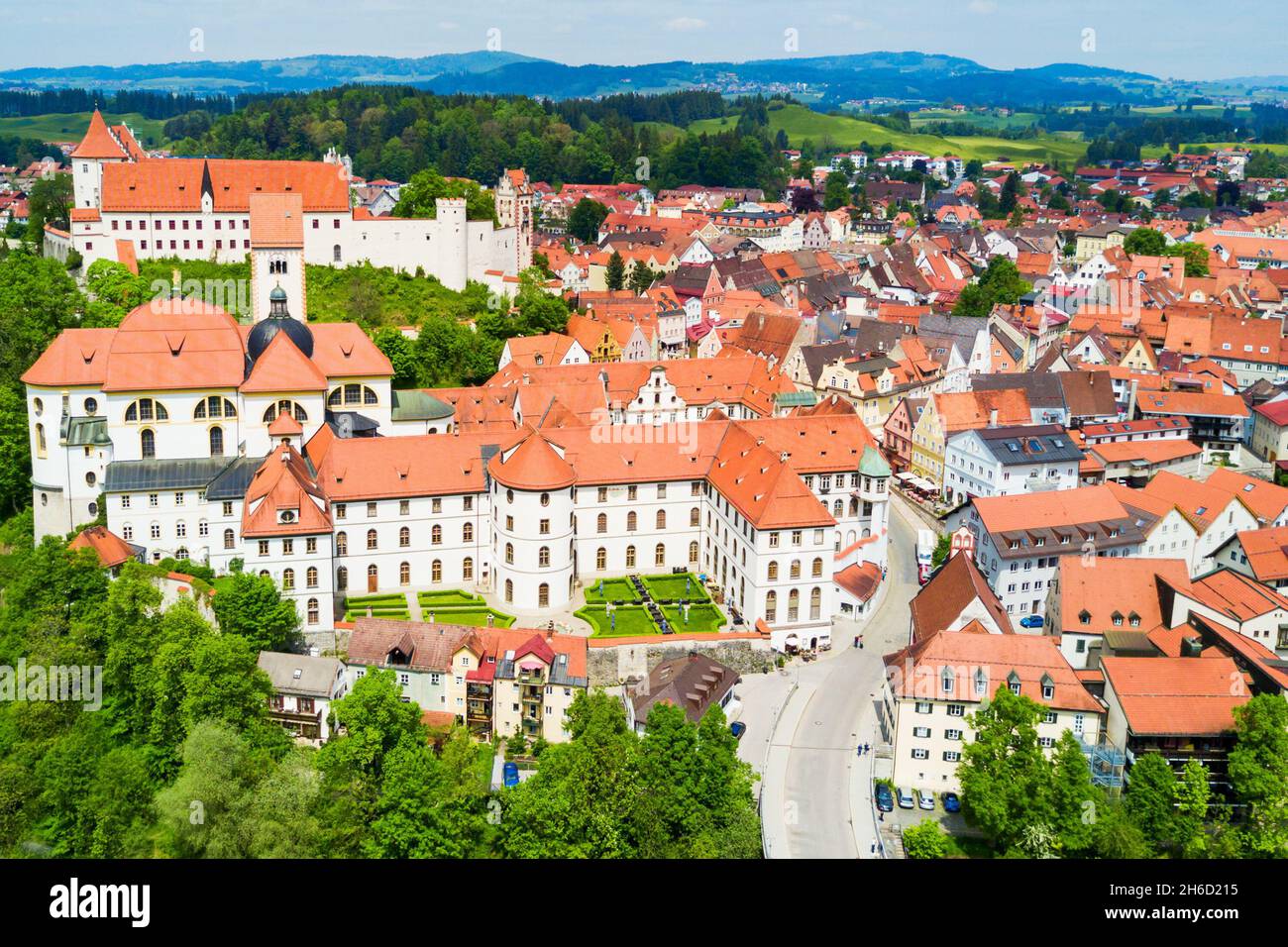 Hohes Schloss Fussen or Gothic High Castle of the Bishops and St. Mang ...