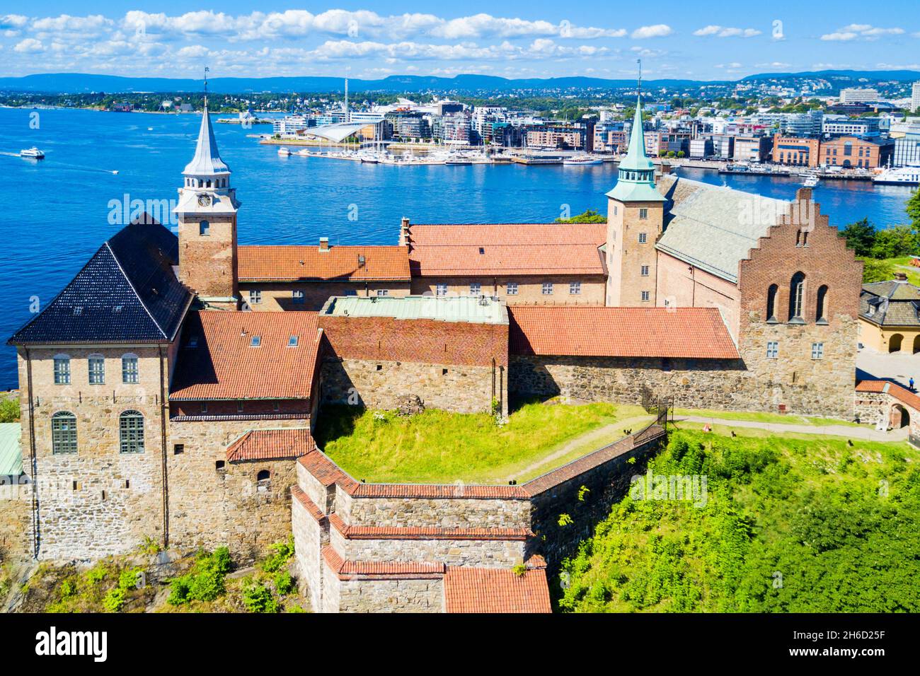 Akershus Fortress in Oslo, Norway. Akershus Festning is a medieval ...