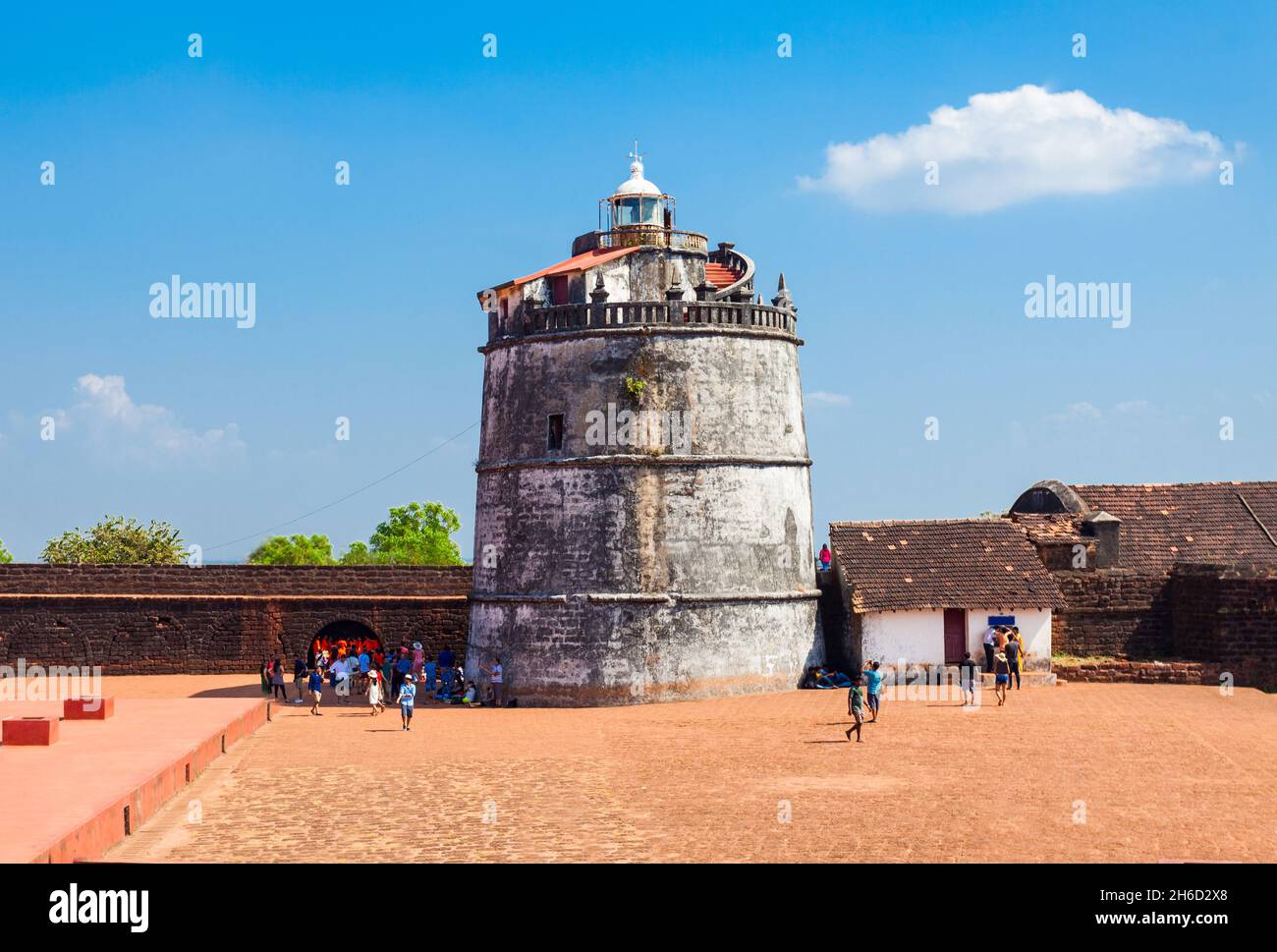 Fort Aguada and its lighthouse is a portuguese fort standing on ...