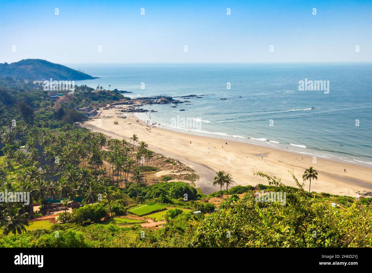 Vagator ozran beach aerial hi-res stock photography and images - Alamy