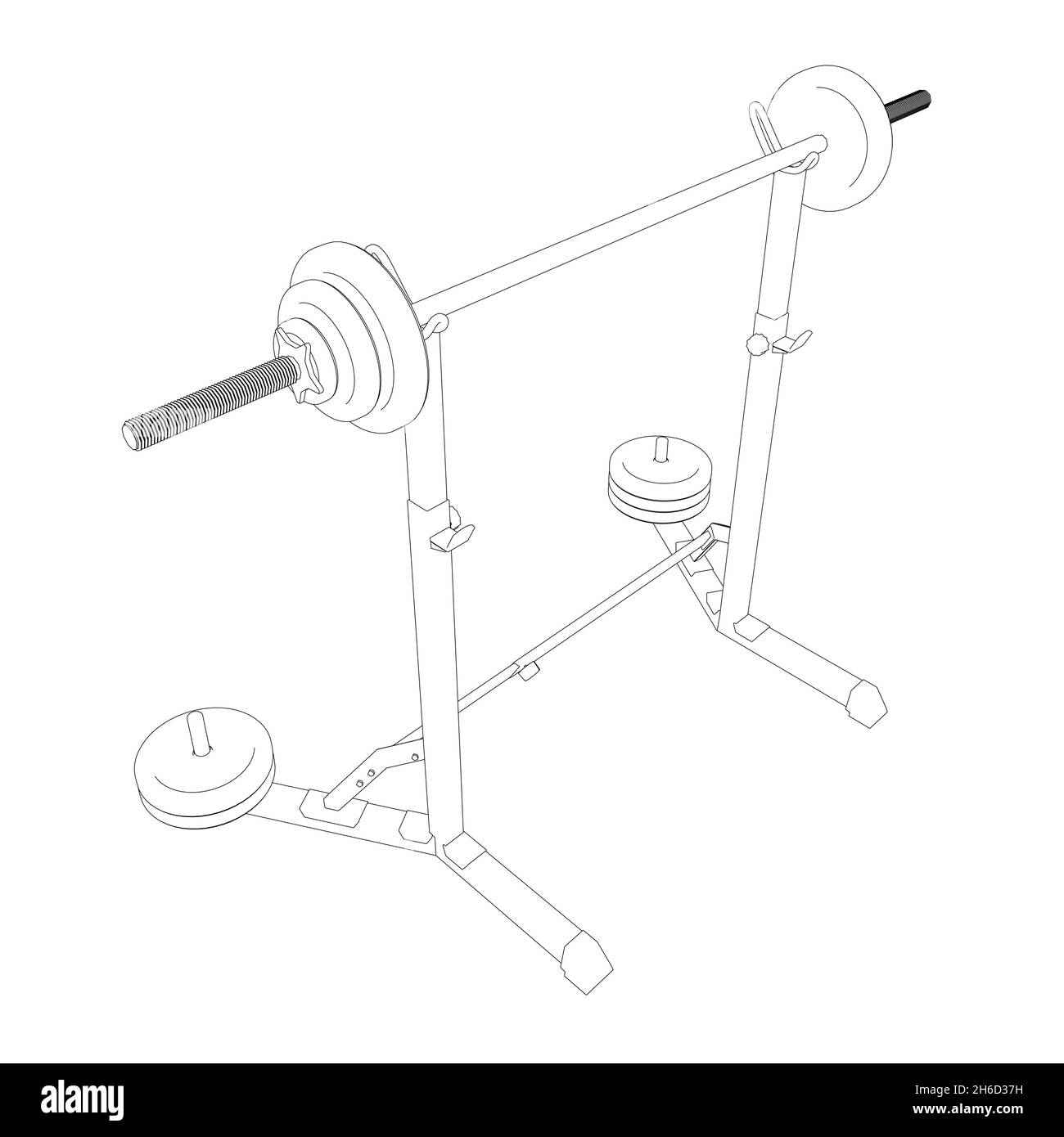 Squat rack isolated hi-res stock photography and images - Alamy