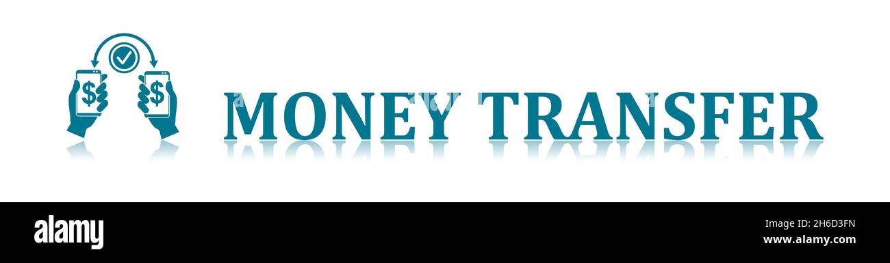 Illustration of a money transfer concept Stock Photo - Alamy