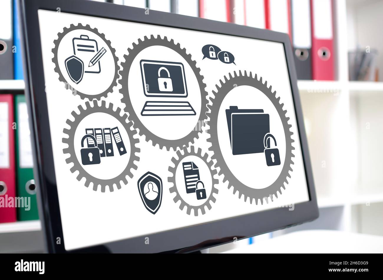 Confidential data concept shown on a computer screen Stock Photo - Alamy