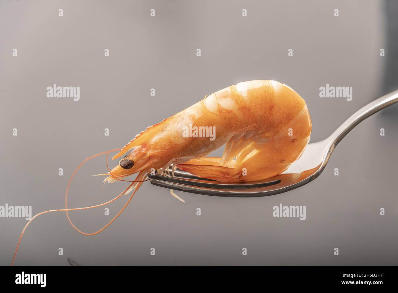 Cooked prawns presented for consumption on a stone slab Stock Photo - Alamy