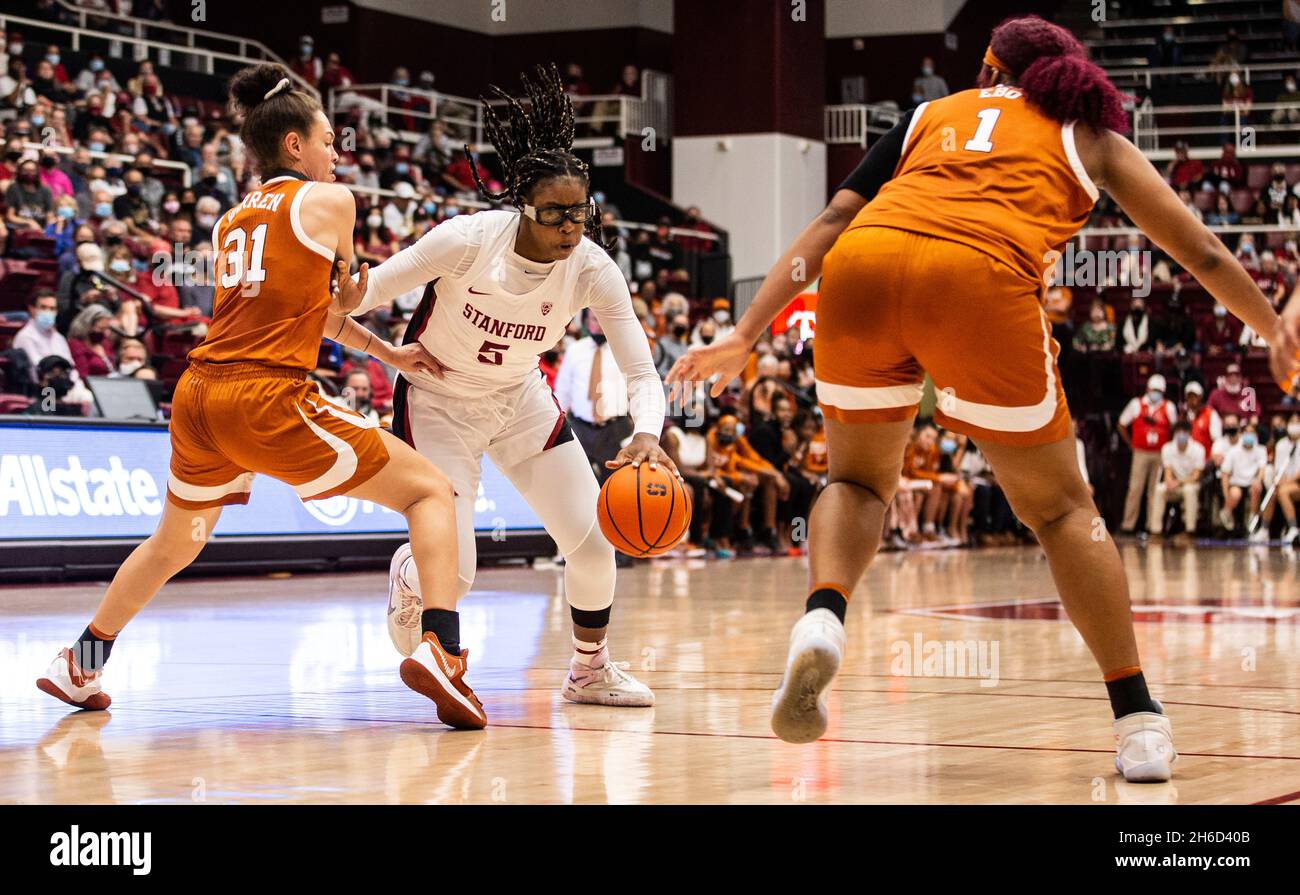 November 14 2021 Stanford, CA, U.S.A. Stanford forward Francesca Belibi ...