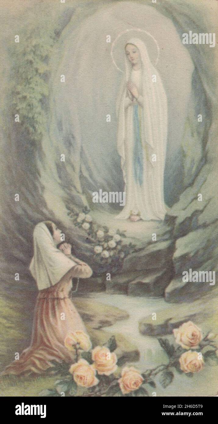 Mary prayer card hi-res stock photography and images - Alamy