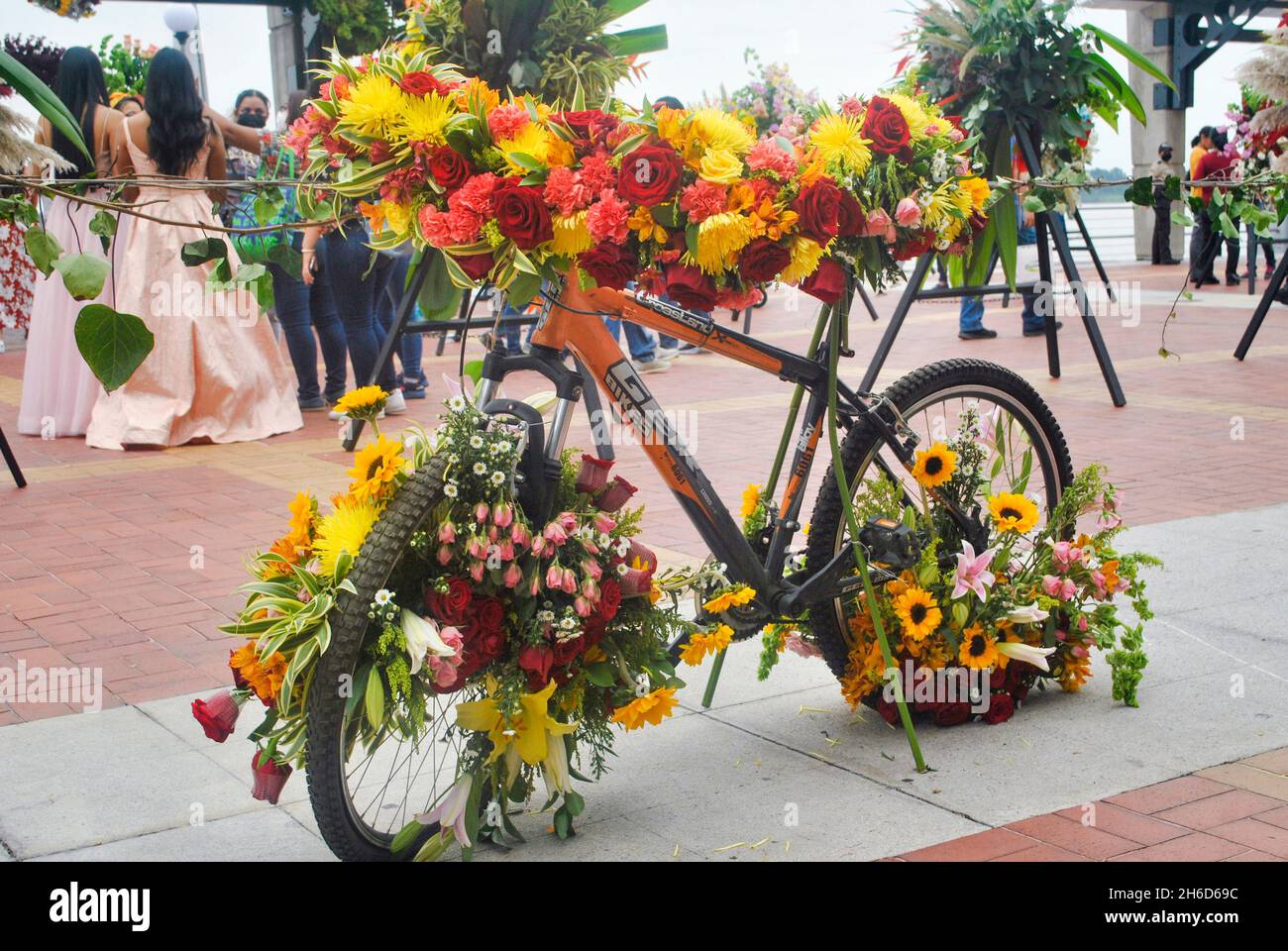 Bike decorated hi-res stock photography and images - Alamy
