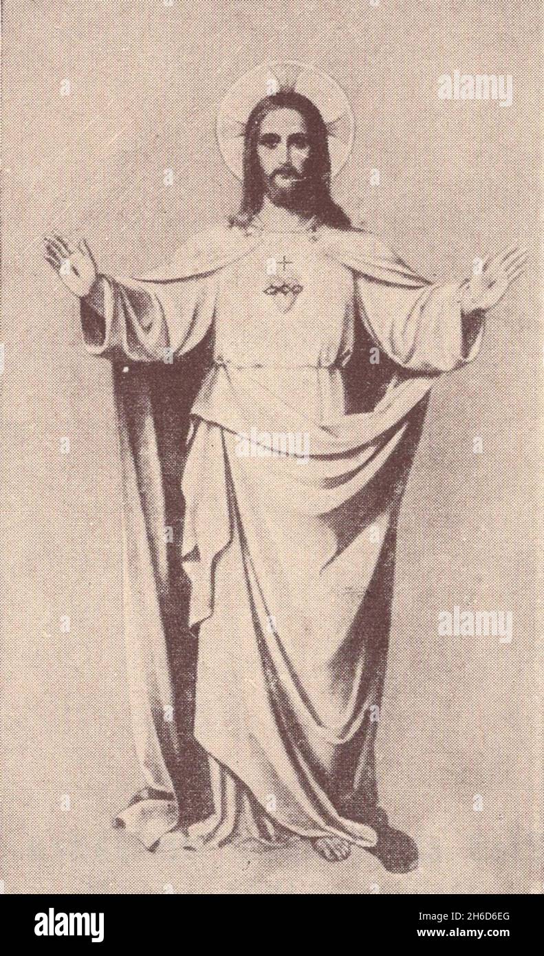 Vintage Sacred Heart Illustration