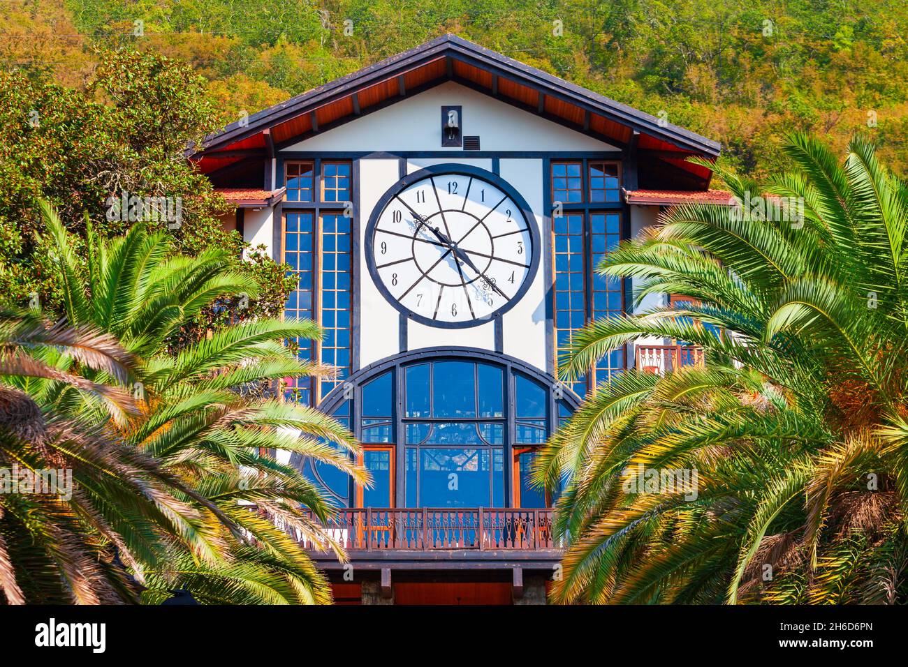 Gagra, Georgia - October 05, 2020: Gagripsh is an antique historic ...