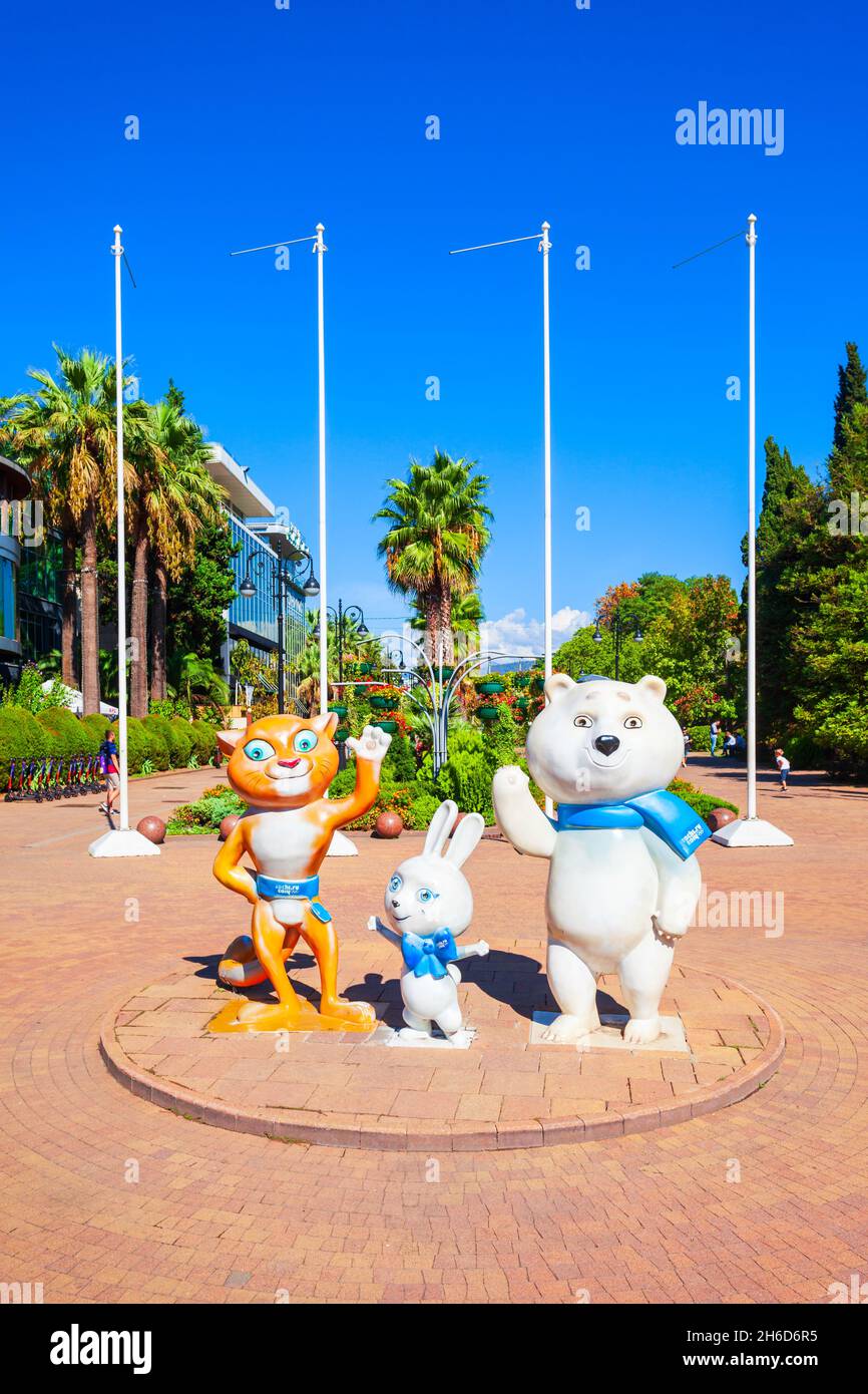 Sochi, Russia - October 04, 2020: Leopard, Hare and Polar bear ...