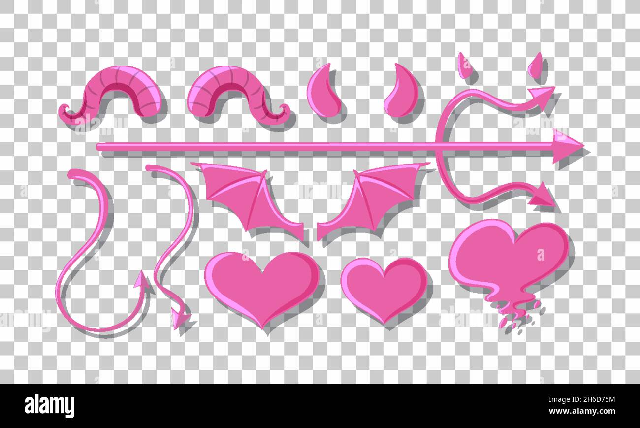 Devil and angel design elements illustration Stock Vector Image & Art ...