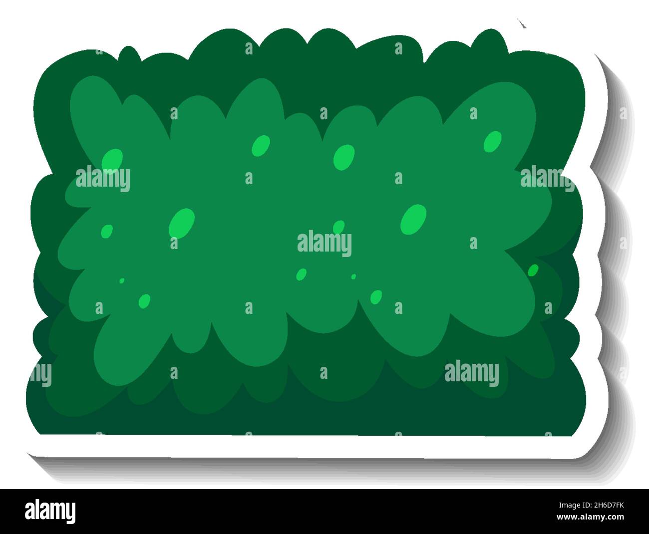 A green bush in cartoon style illustration Stock Vector Image & Art - Alamy