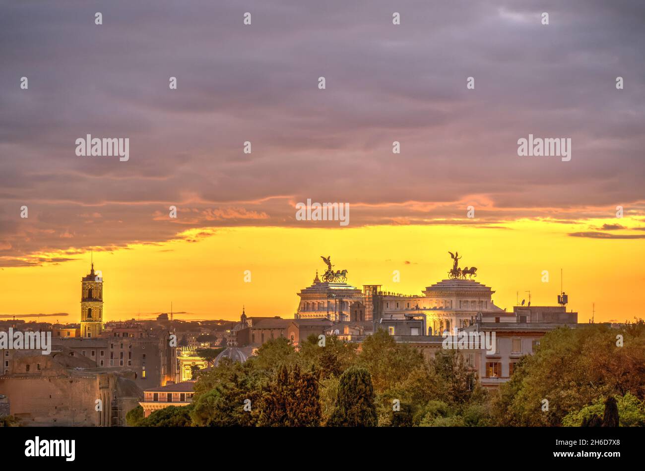 Rome colosseum hdr sunset hi-res stock photography and images - Alamy