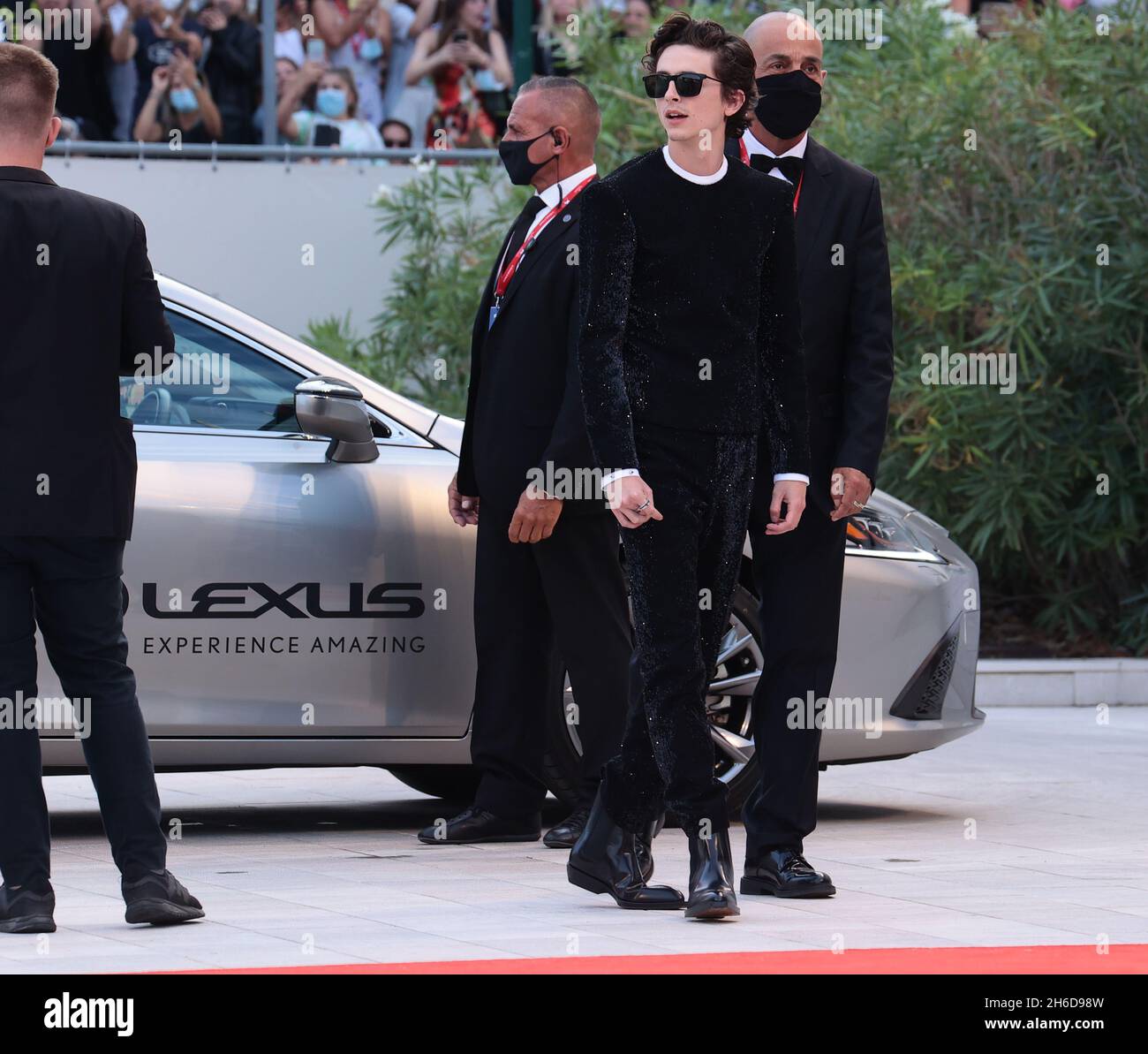 VENICE, ITALY - SEPTEMBER 03: Timothée Chalamet attends the red carpet ...