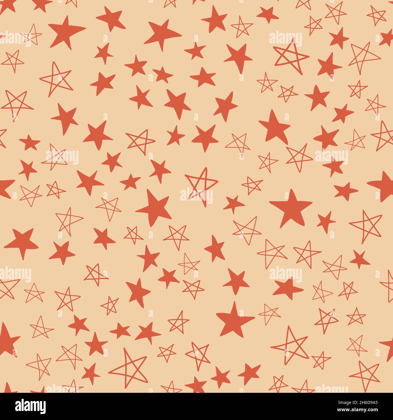 Seamless pattern, star in starfall sky, vector illustration design with ...