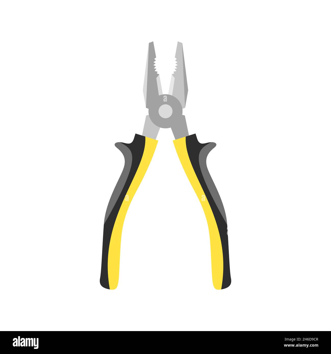 Pliers icon. Hand tool icon. Vector illustration. Color pliers icon on ...