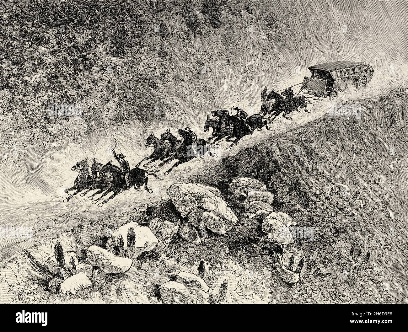Stagecoach 19th century hi-res stock photography and images - Alamy