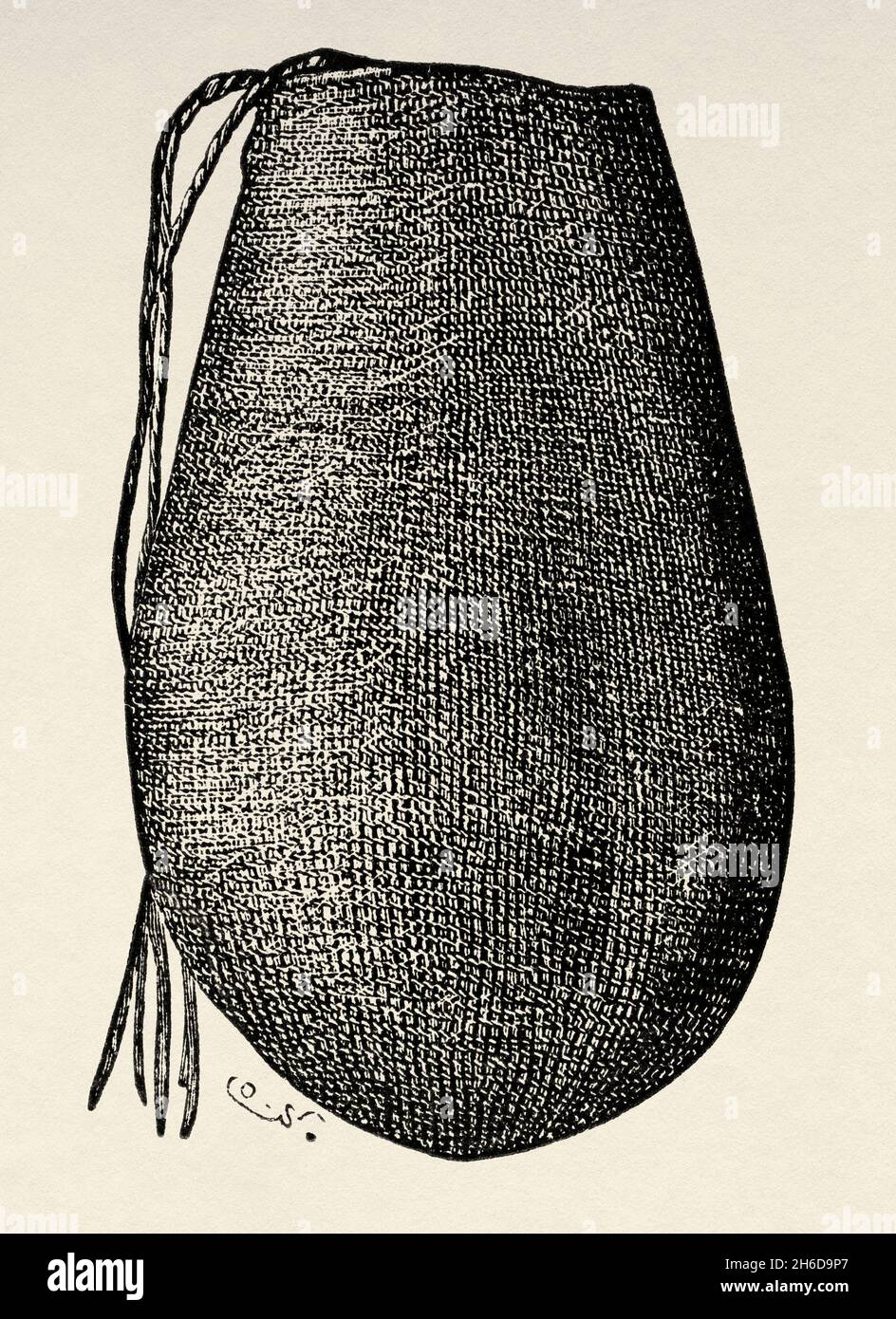 Typical traditional aboriginal basket of Herbert River. Queensland ...