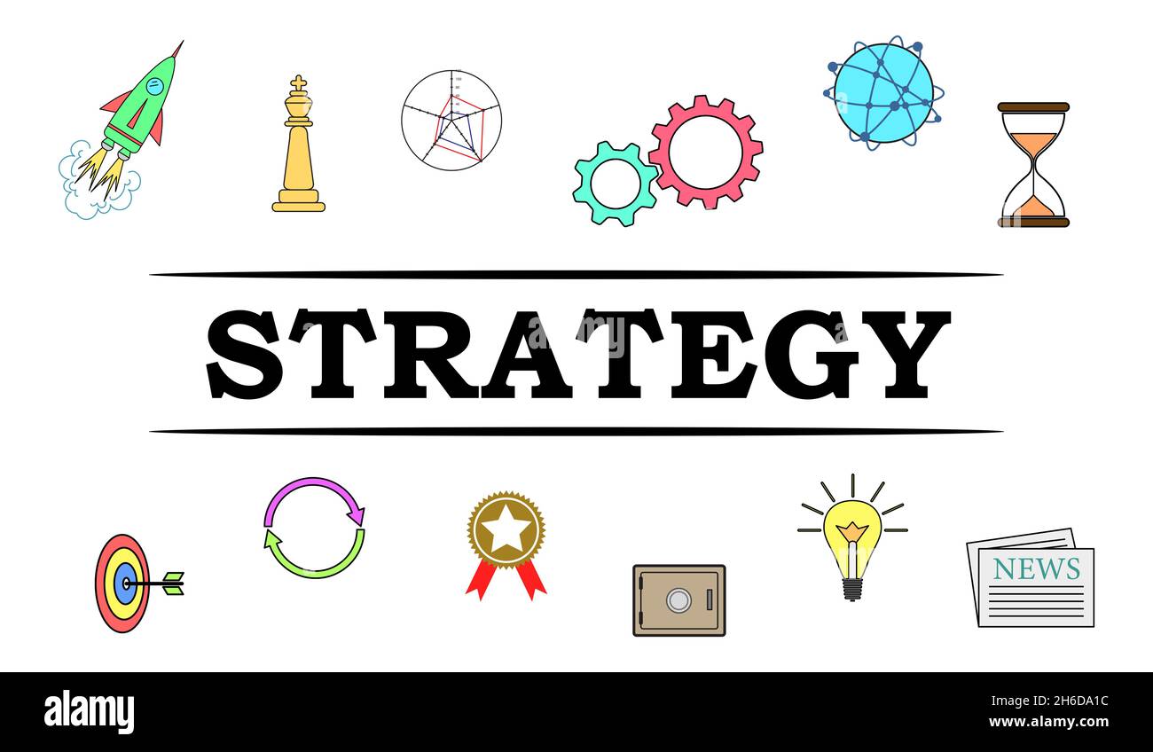 Illustration of a strategy concept Stock Photo - Alamy