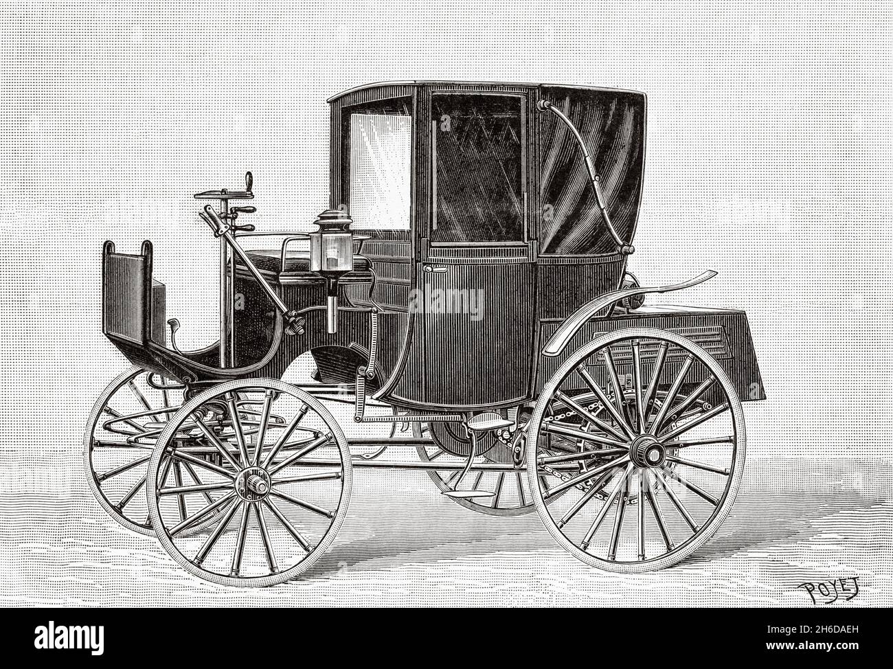 Antique automobile drawing hi-res stock photography and images - Alamy