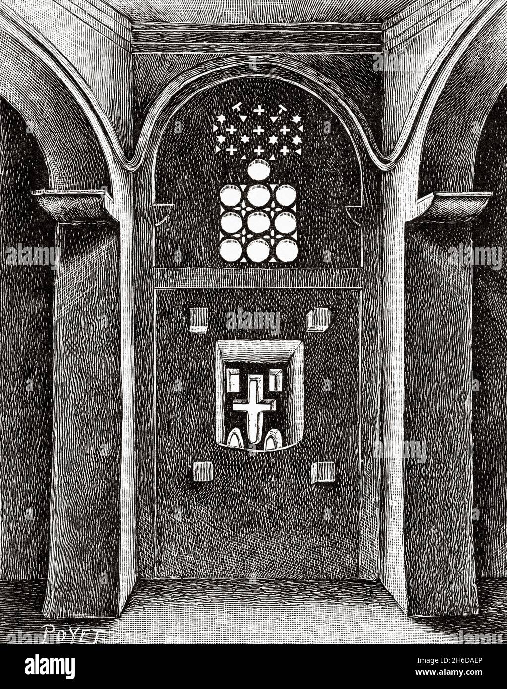 Monolithic Church of Lalibela. Biet Medani Alemn, Orthodox underground ...