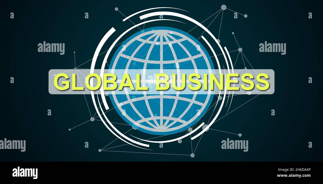 Illustration of a global business concept Stock Photo - Alamy