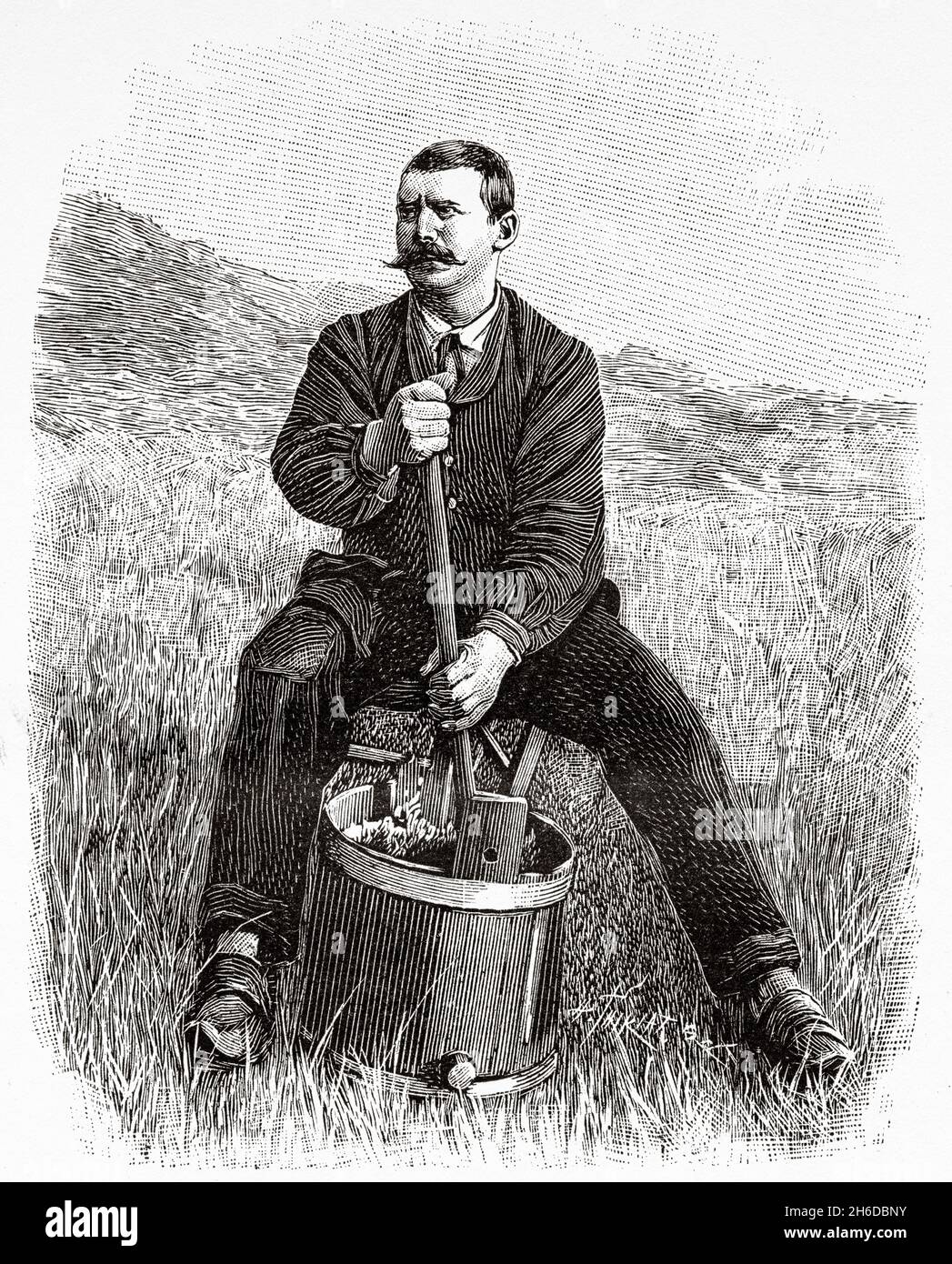 Old fashioned illustration Cut Out Stock Images & Pictures - Alamy