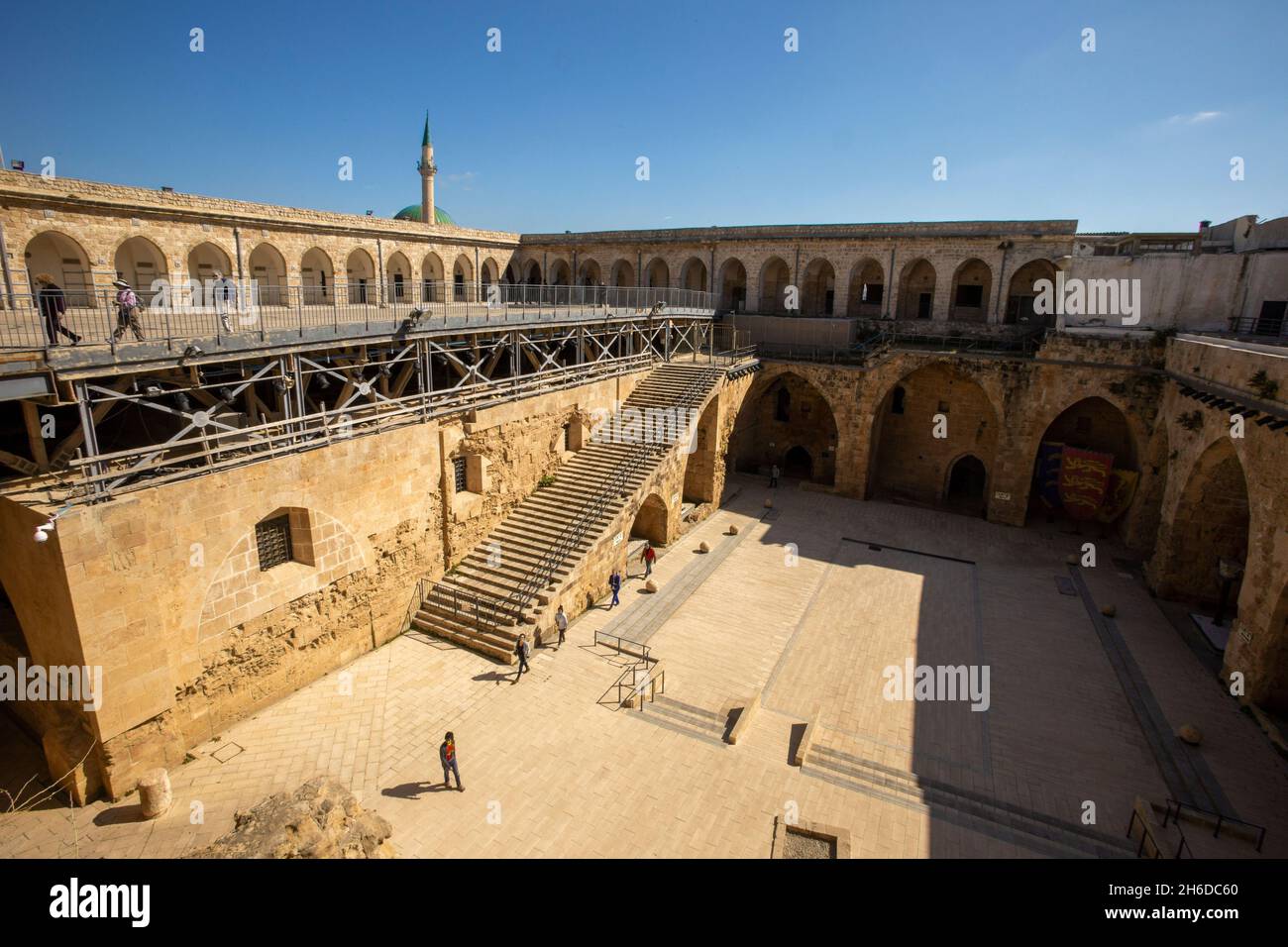 Akko Citadel, the Crusader's fortress used during the British Mandate ...