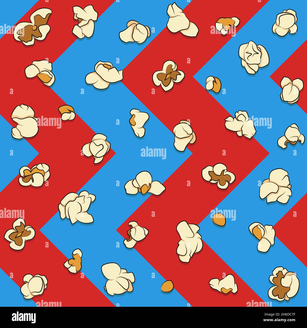 Popped pop corn Stock Vector Images - Alamy