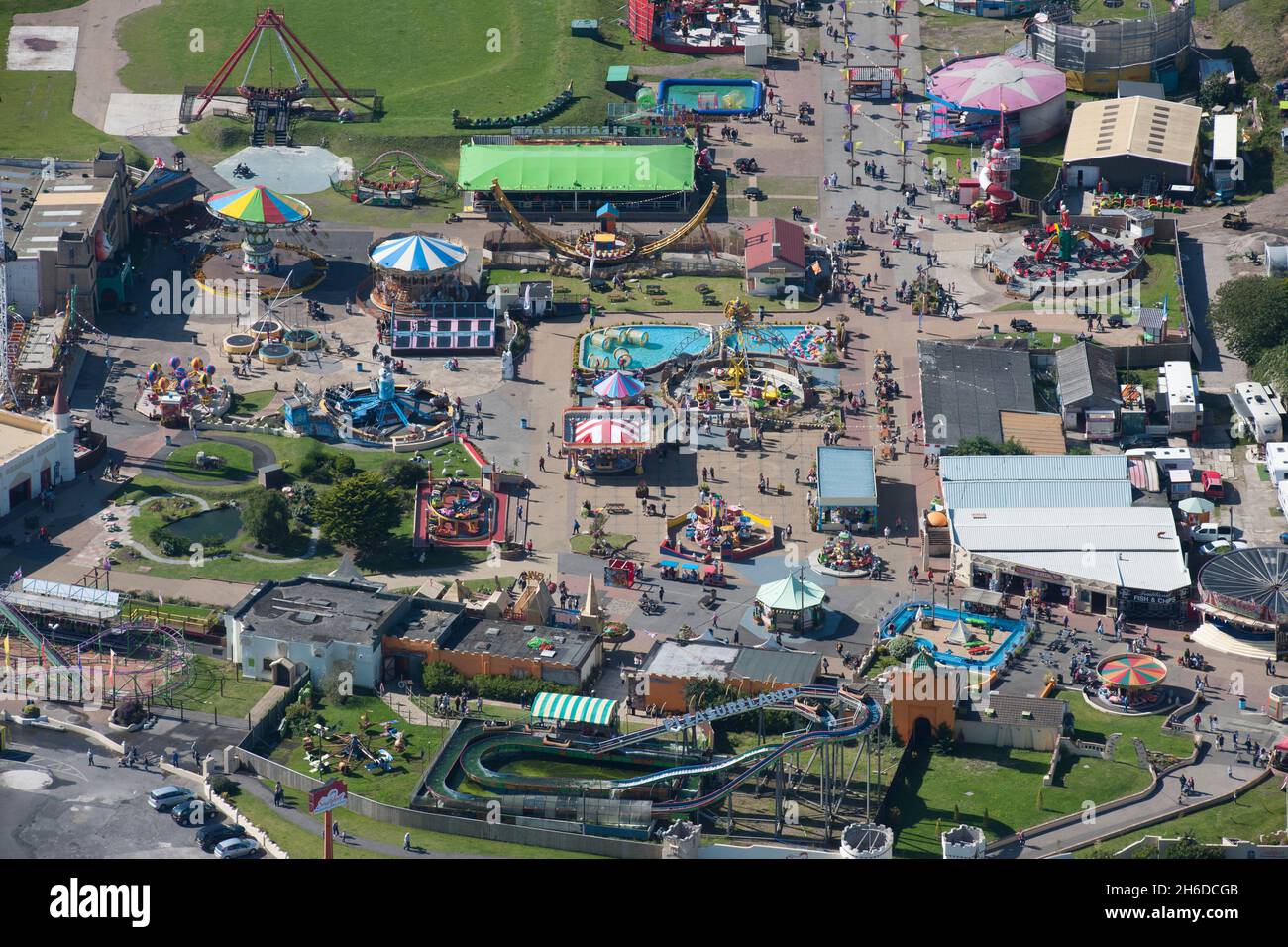 Pleasureland Amusement Park, Southport, Merseyside, 2015 Stock Photo ...