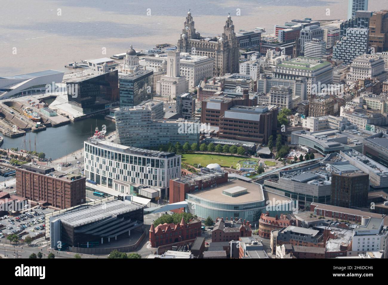 The city centre and environs, Liverpool, 2015 Stock Photo - Alamy