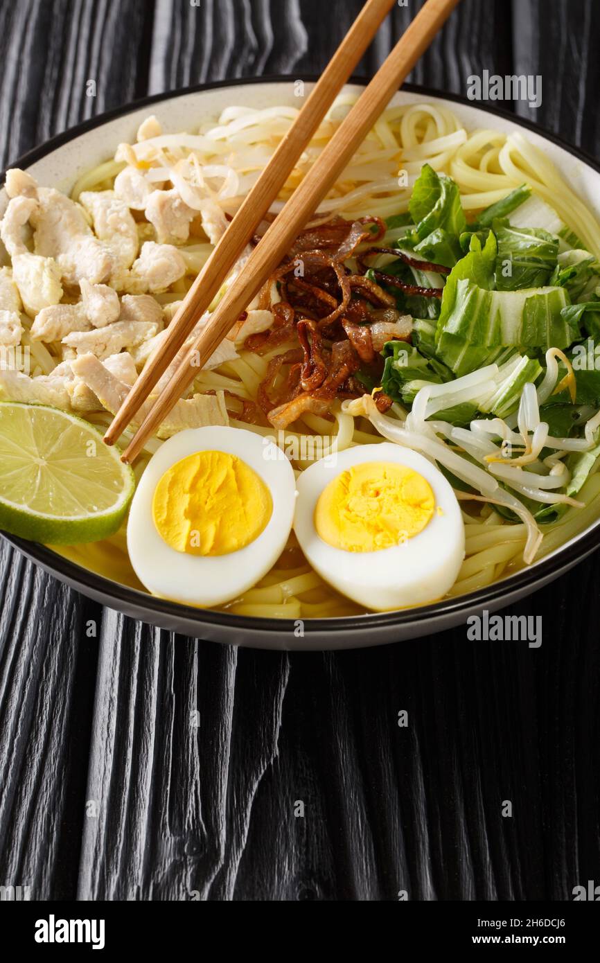 Soto ayam is a traditional Indonesian dish which uses ingredients such ...