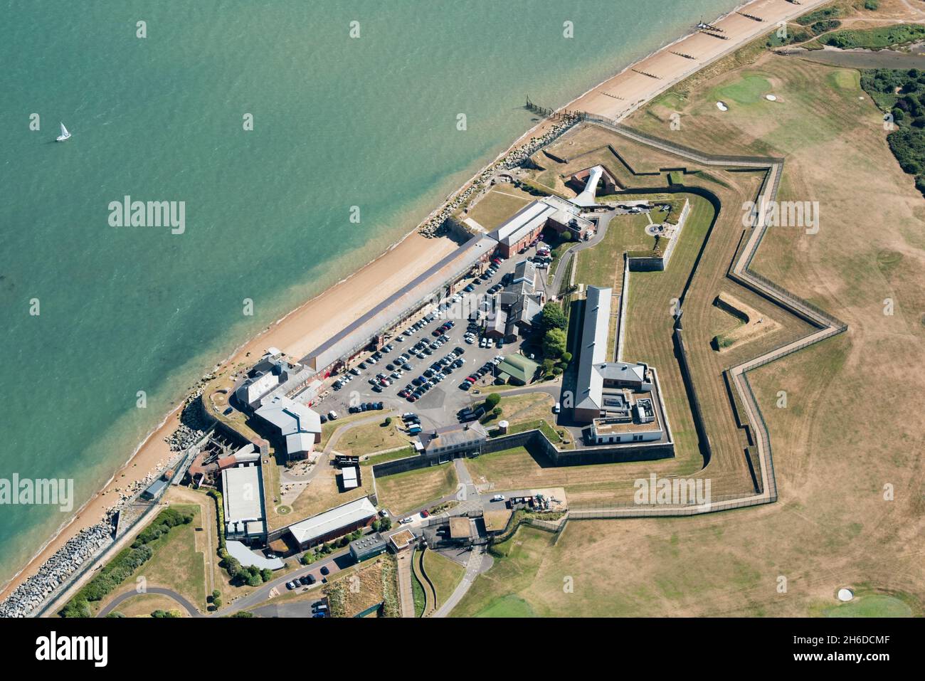 Fort Monckton, a bastioned artillery fort, Gosport, Hampshire, 2018 ...