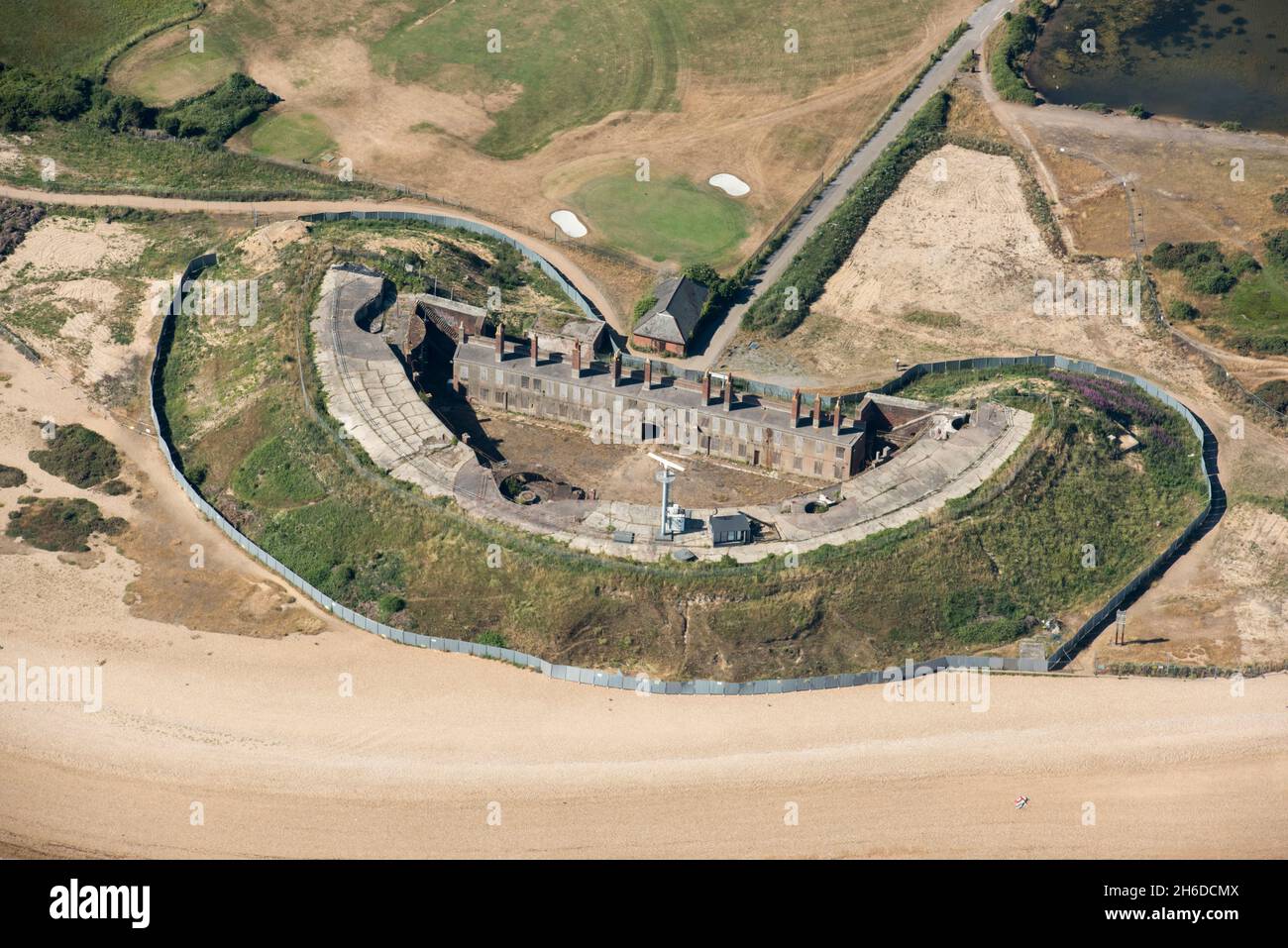 Fort Gilkicker, a semi-circular casemated coastal battery, Gosport ...