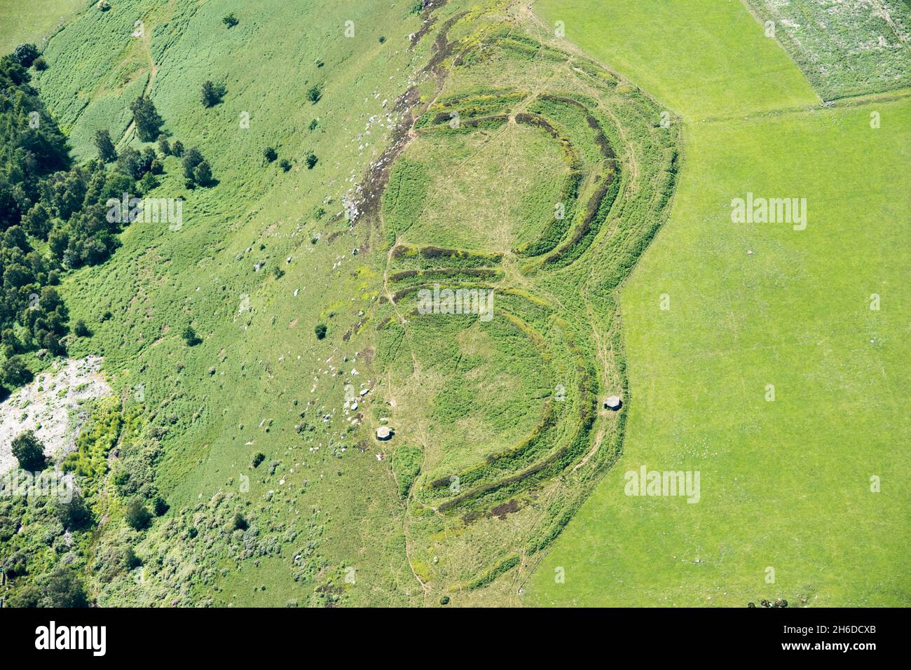 Bewick Hill Iron Age multivallate hillfort and pillboxes, Old Bewick ...