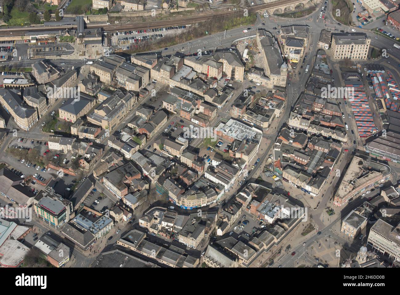 The town centre, Dewsbury, Yorkshire, 2019 Stock Photo - Alamy