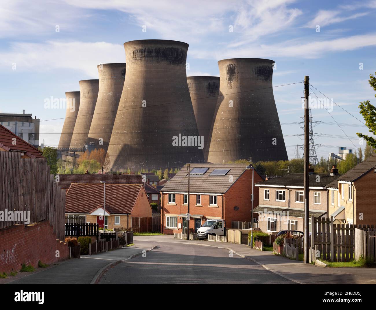 Ferrybridge C Power Station, West Yorkshire, 2018. General view looking ...