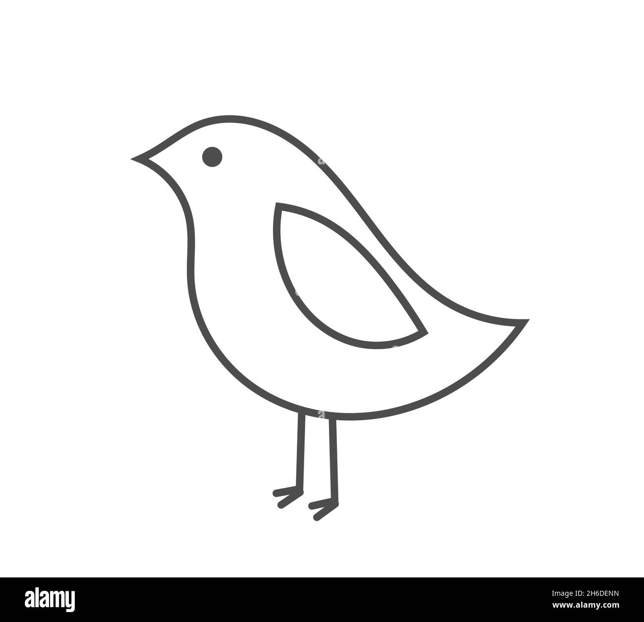 Bird outline icon. Vector illustration Stock Vector Image & Art - Alamy
