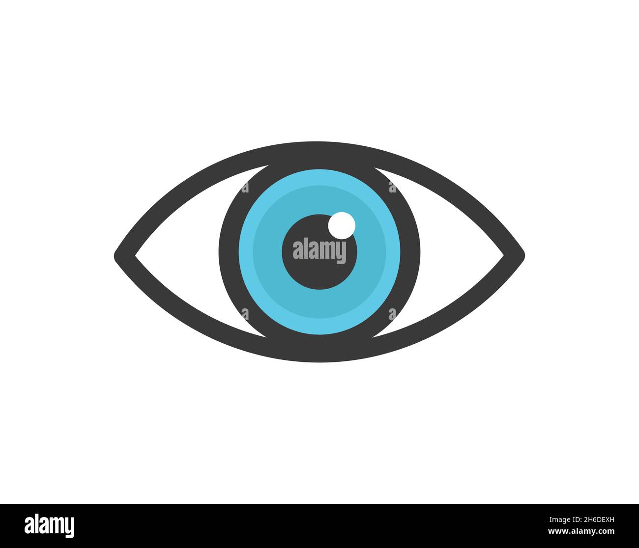 Blue eye icon. Vector illustration Stock Vector Image & Art - Alamy