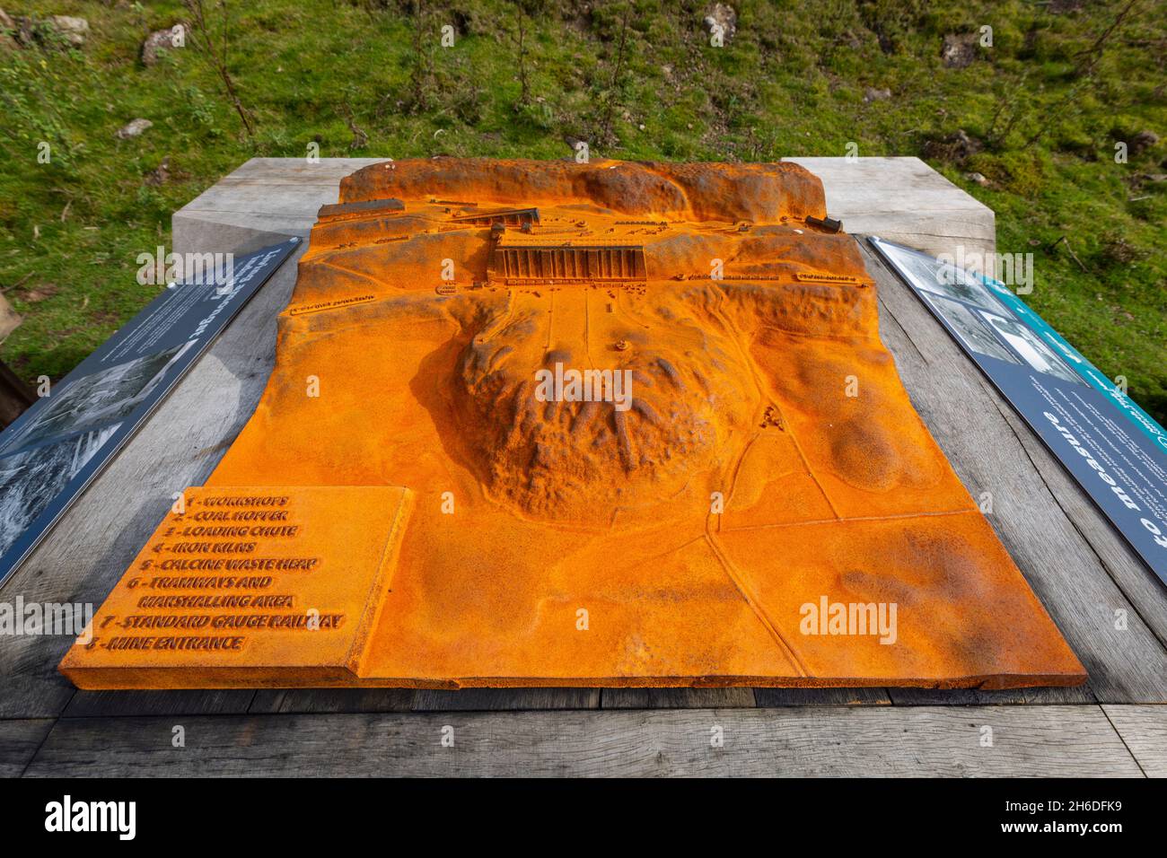 A relief model of the North Kilns of Rosedale East Mines, North York ...