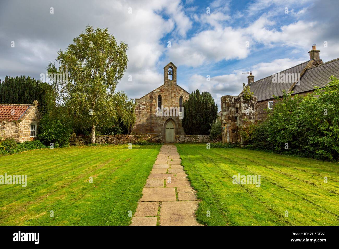 The remains of Rosedale Priory and the Church of St Mary and St ...