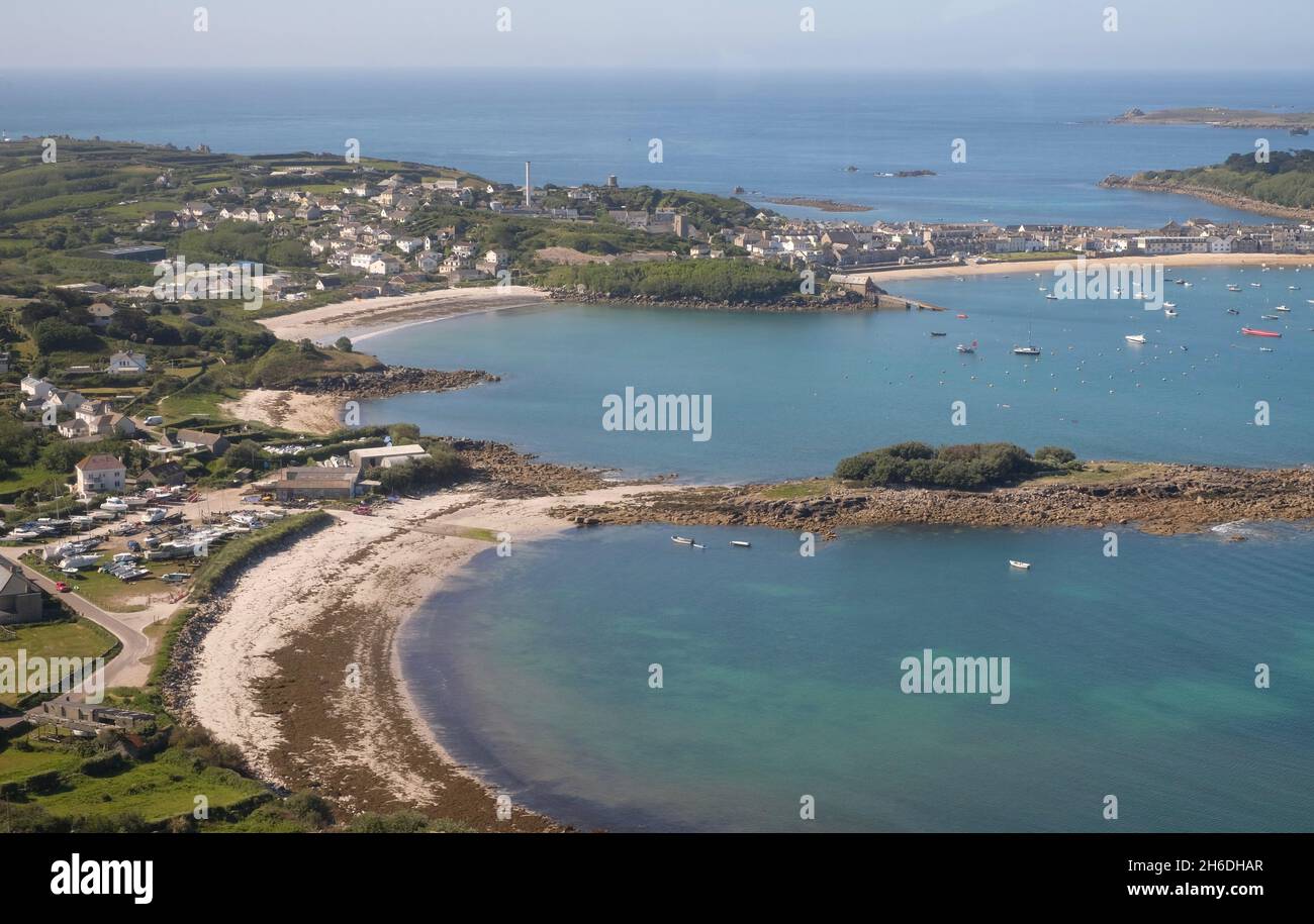 Isles of scilly aerial hi-res stock photography and images - Alamy
