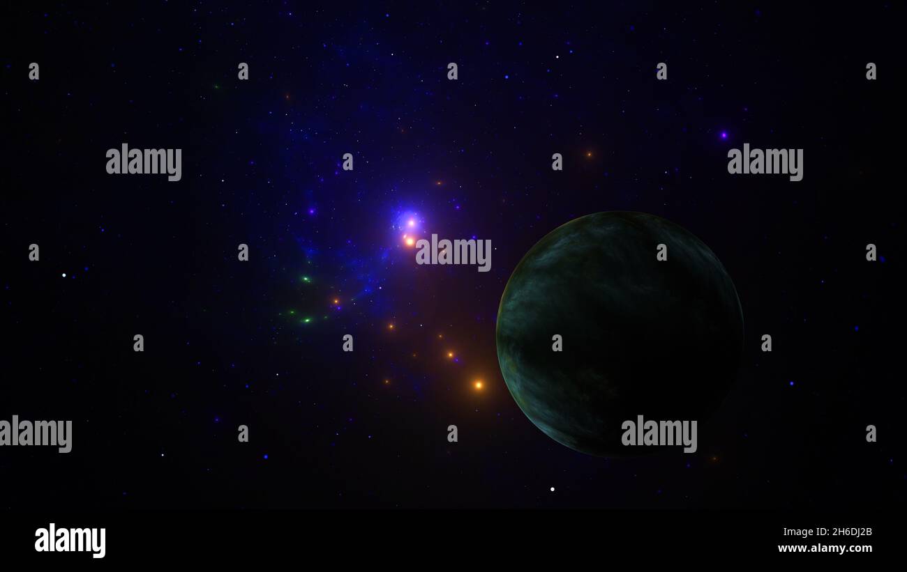 Outer space, stars, galaxies, planets, nebulae. Abstract space, the ...