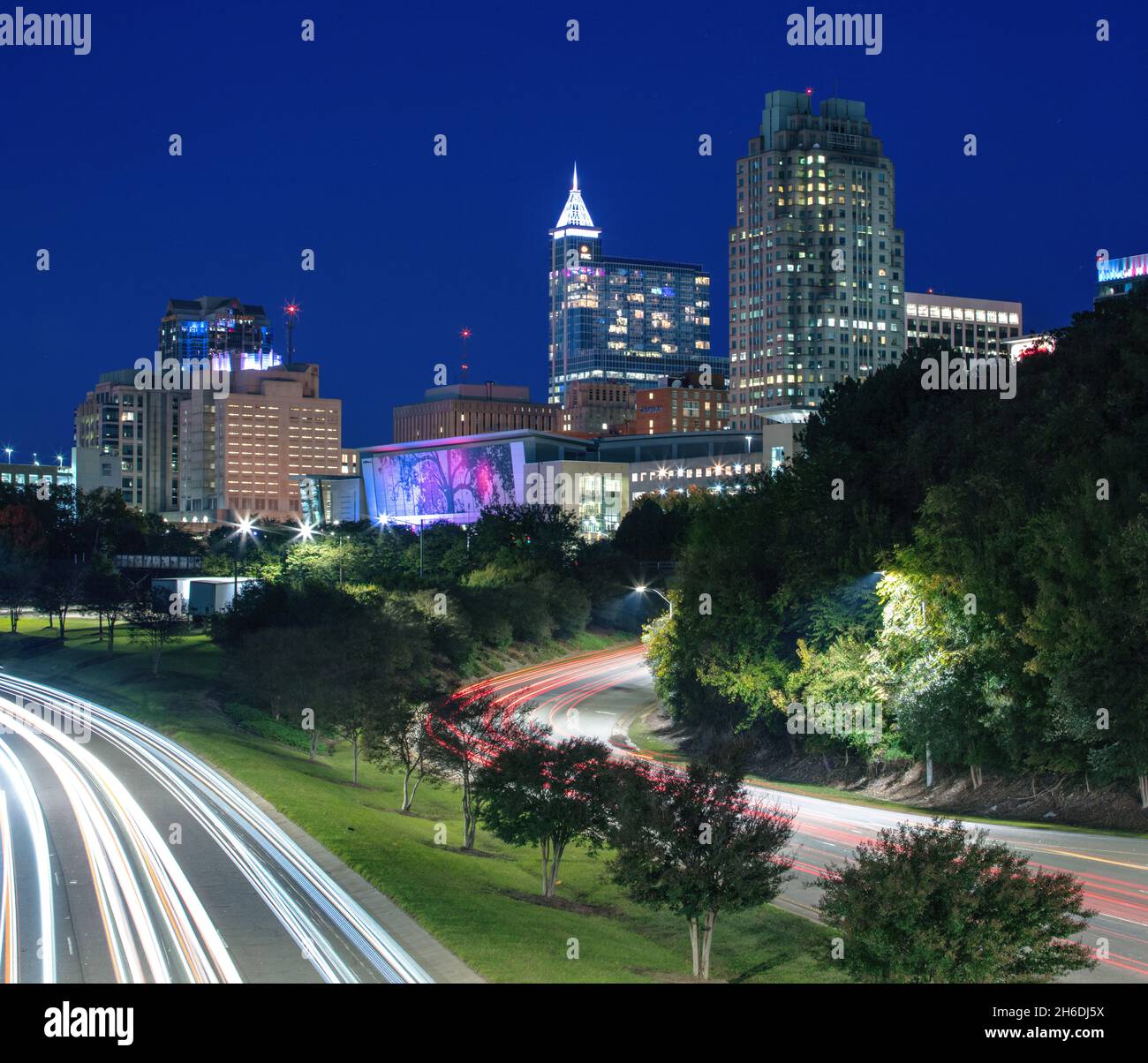 Raleigh downtown landscape hi-res stock photography and images - Alamy