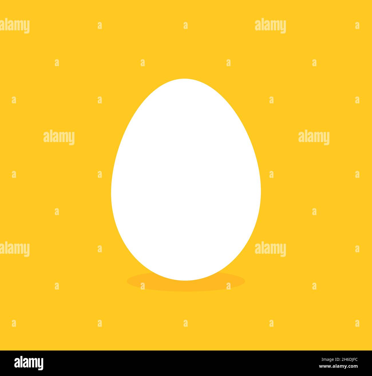 White egg on yellow background icon. Easter egg vector illustration Stock Vector Image & Art - Alamy