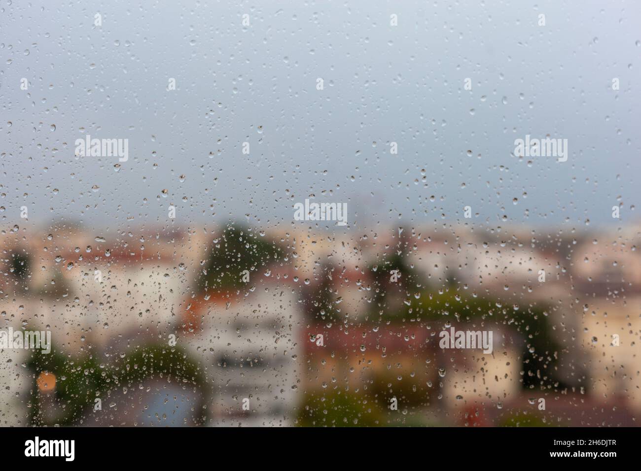 View through city window hi-res stock photography and images - Alamy