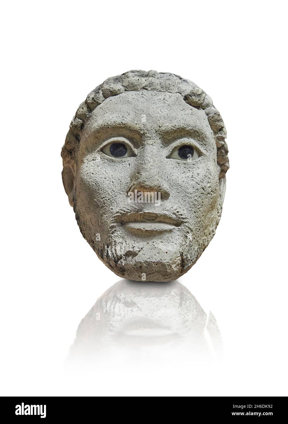 Roman Egyptian plaster funerary Mask, 100 - 149 AD, Touna el-Gebel ...