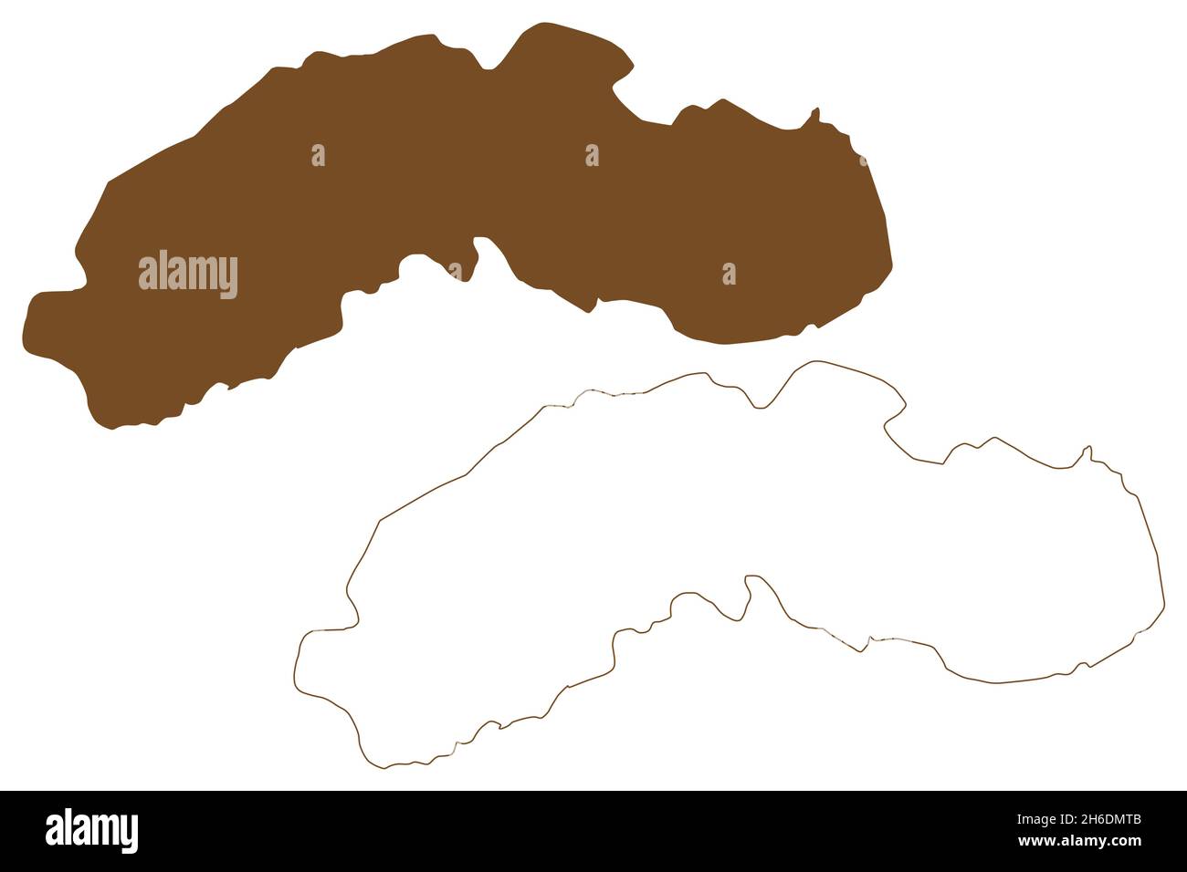 Joinville island (Antarctica) map vector illustration, scribble sketch ...
