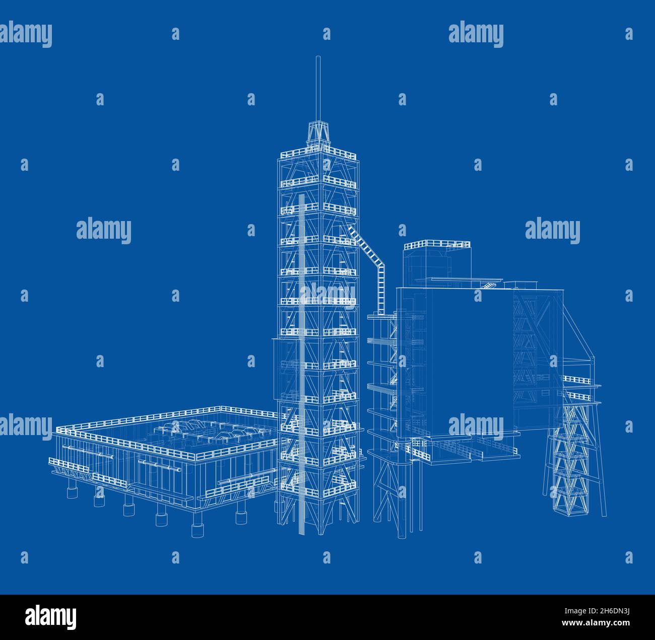 Launch pad whithout Space Rocket. Vector Stock Vector Image & Art - Alamy